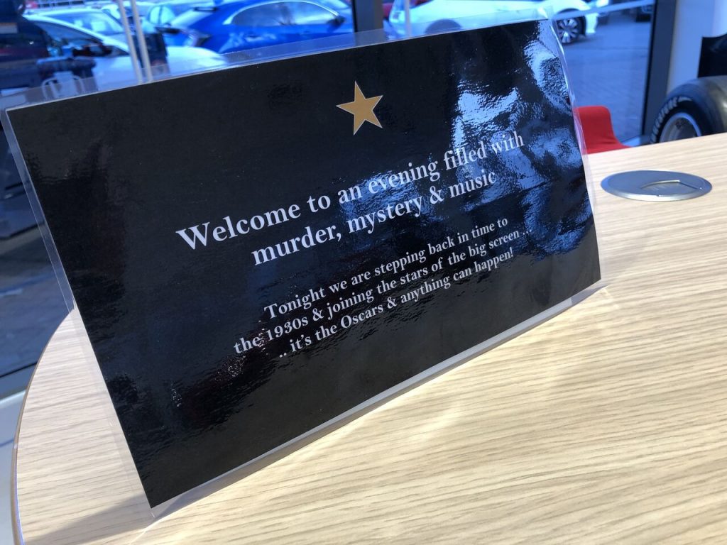 Murder Mystery Mayhem, Cardiff Oscars Awards – 1st Call Murder Mystery